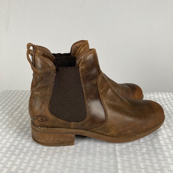 UGG | Shoes | Ugg Bonham Chelsea Boots Brown Leather Size Eu 41 Ankle ...